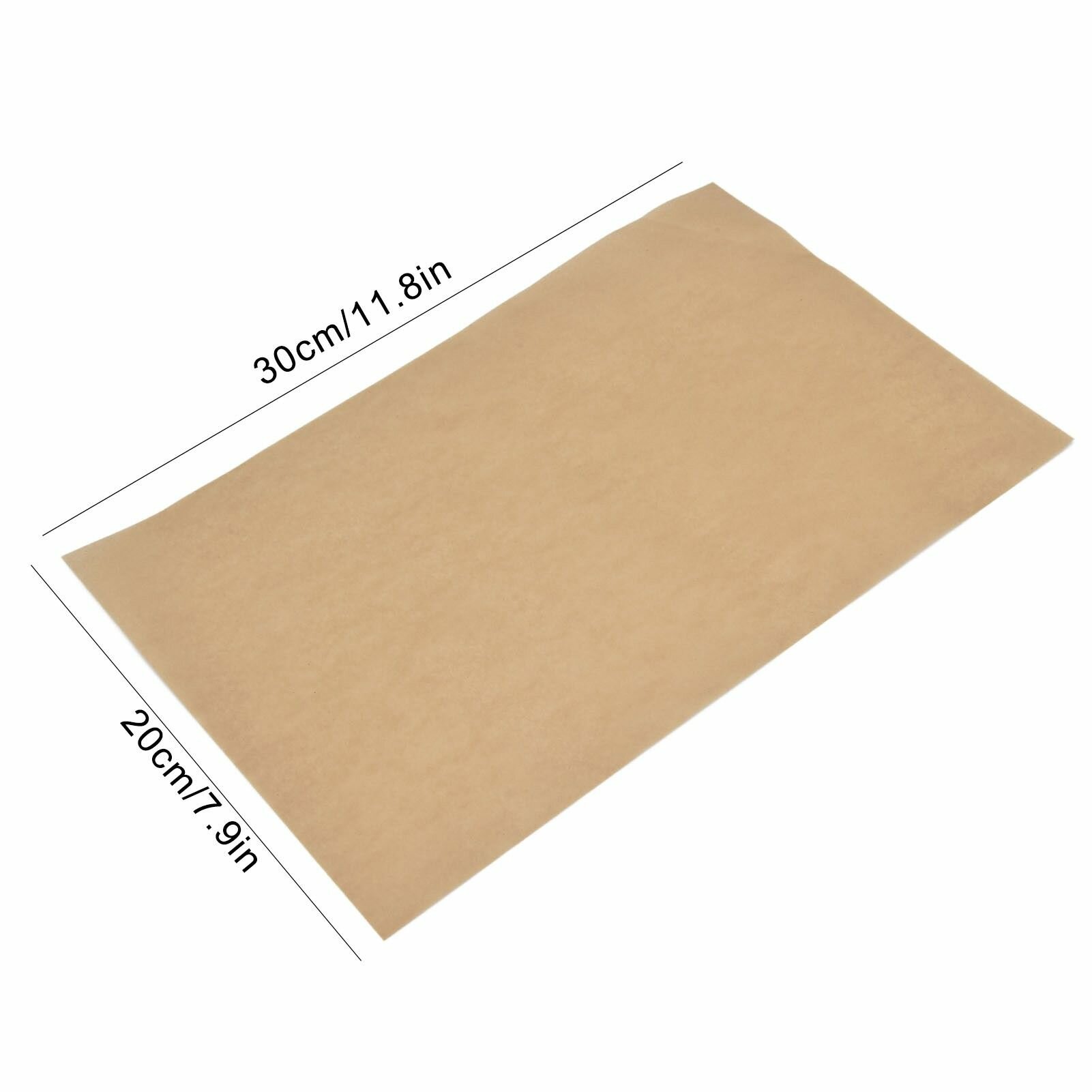 Бумага для выпечки с силиконовым маслом для барбекю, антипригарная бумага для выпечки для приготовления пищи, жарки, гриля (натуральный цвет 20x30 см)