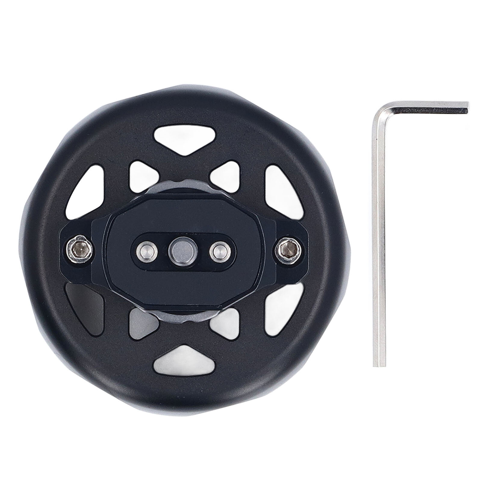 Круглая ручка для клетки из алюминиевого сплава, отверстия для винтов 1/4 дюйма и 3/8 дюйма, нескользящая рукоятка для беззеркальной камеры, прочный и противоскользящий дизайн