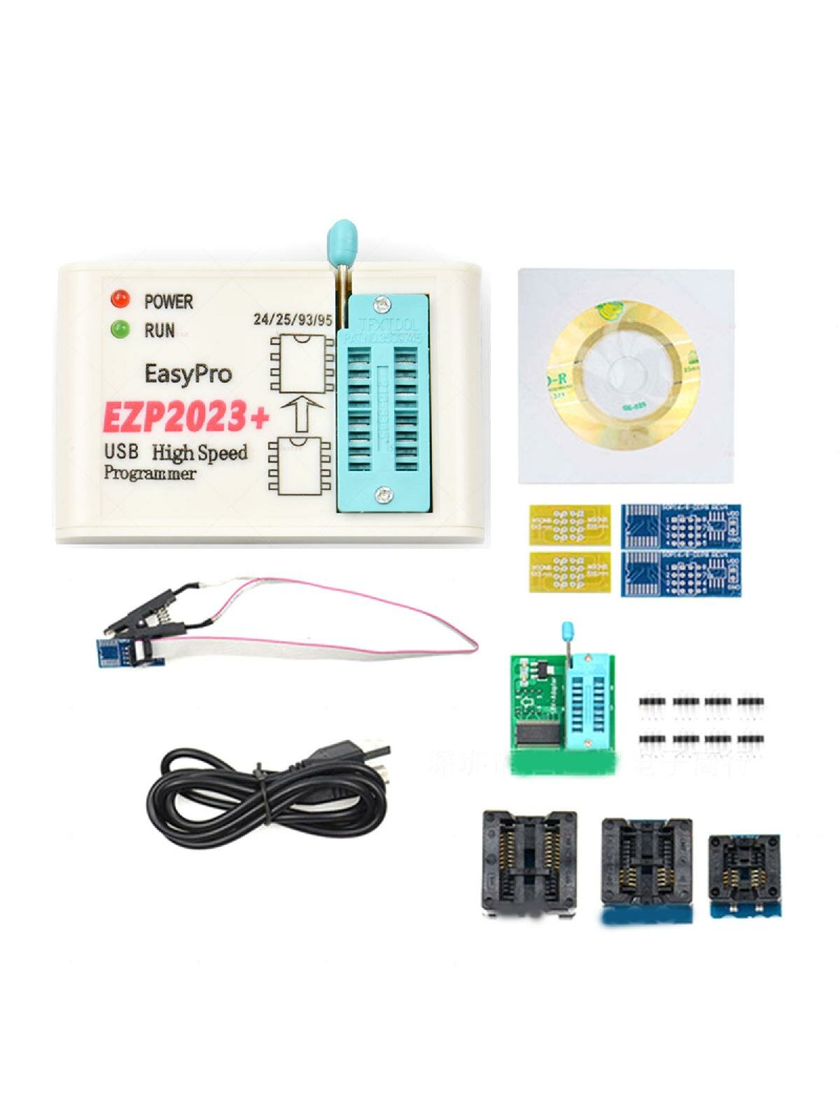 USB SPI Programmer EZP2023 High-speed EZP 2023 100% Original Support 24 25 93 95 EEPROM 25 Flash BIOS Chip Upgrade
