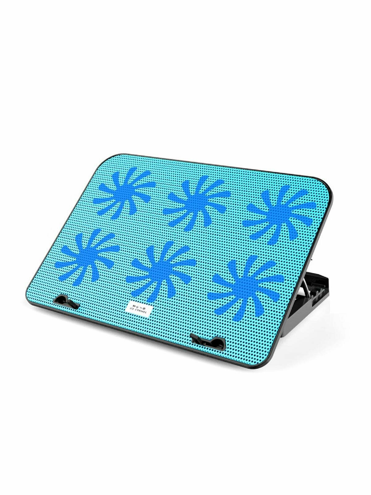 Laptop Cooling Pad Gaming Laptop Cooler Cooling Stand with 6 Quiet Fans for 11-18 inch laptops 5 Height Stand 2 USB Port