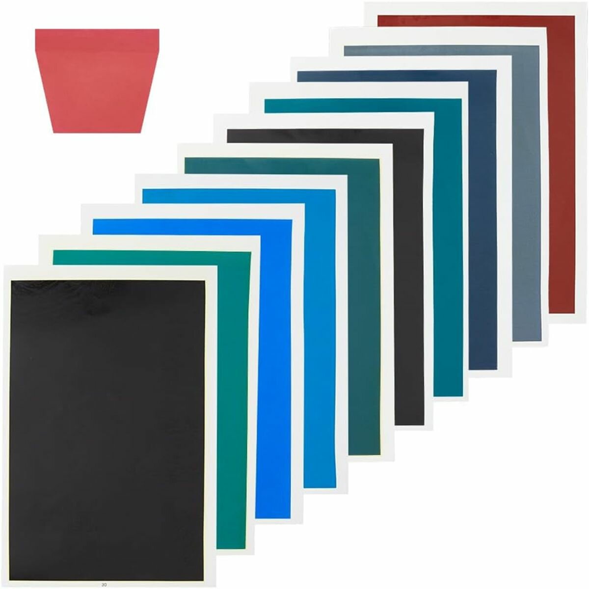 10 Листов Гравированной Цветной Бумаги С Фрикционной Пластиной Толщиной 0,3 Мм