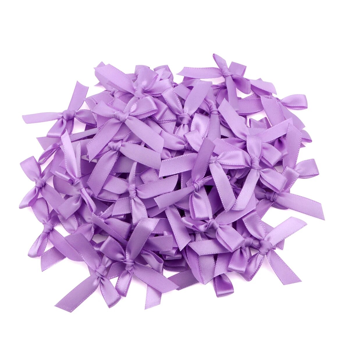 Розовые банты из атласа 50 шт Сиреневый, Purple 1