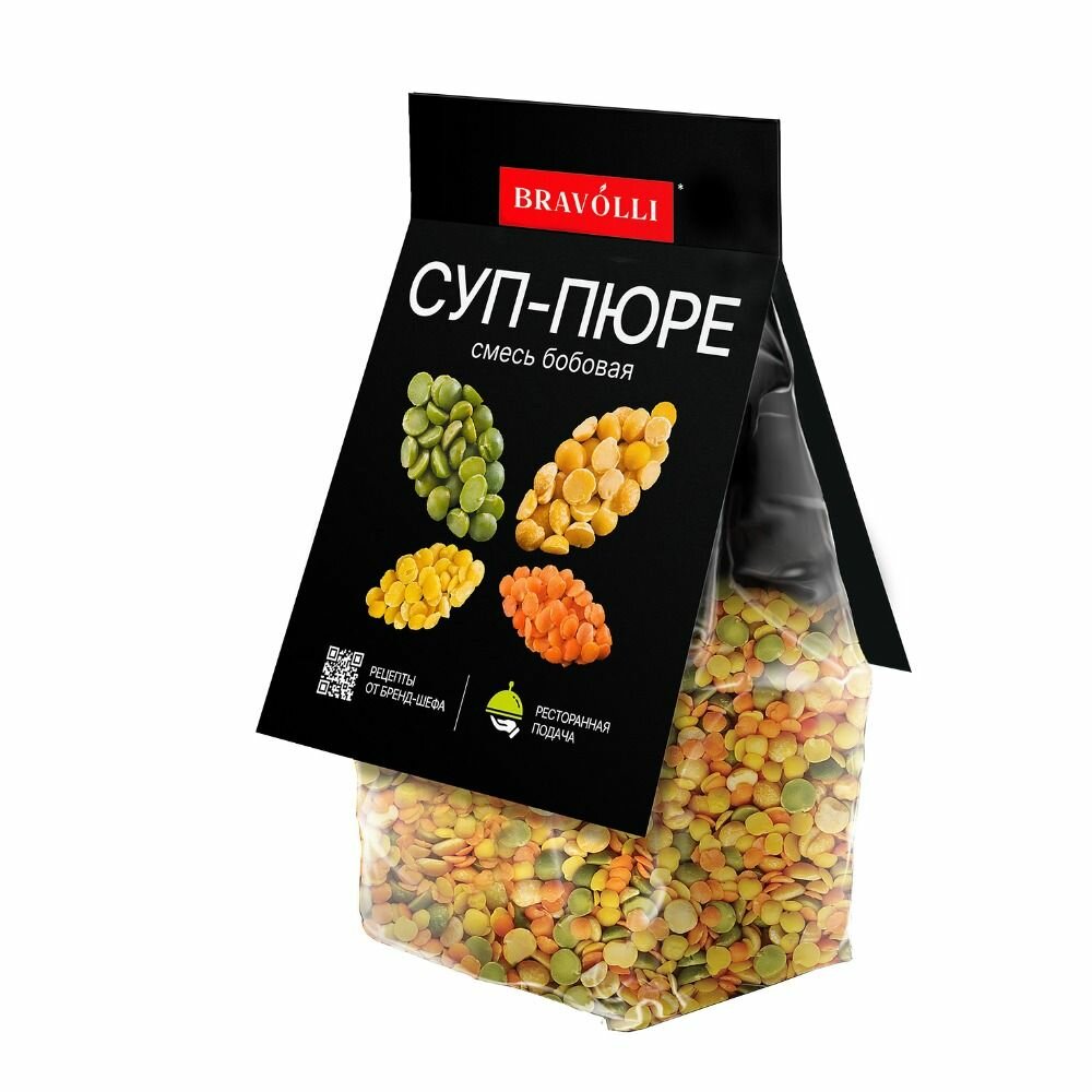 Bravolli! Смесь для супа Бобовая суп-пюре, 350 гр, 11 упаковок в коробке