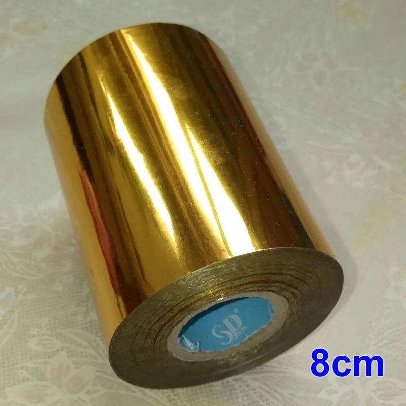 Фольга для горячего тиснения 8 см gold