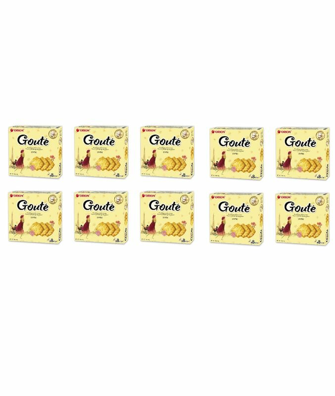 Orion Печенье Goute затяжное, 144 гр, 10 упаковок в коробке