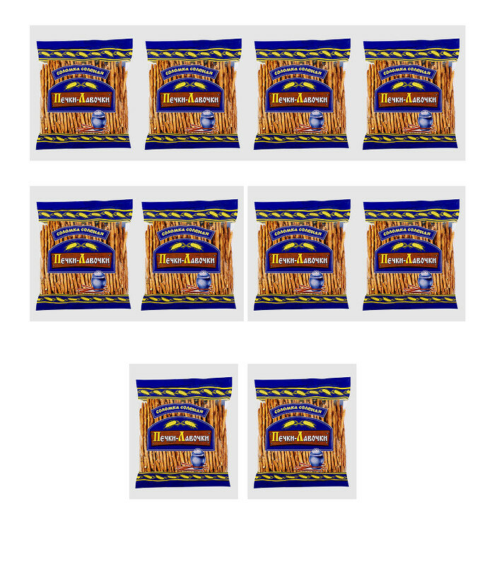 Печки-Лавочки Соломка соленая, 200 г, 10 уп