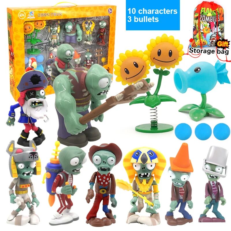 Фигурки Plants VS ZOMBIES, Цвет: B, набор, без коробки