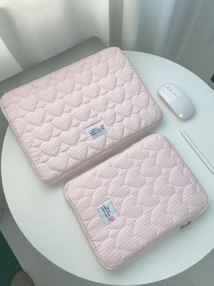Милые чехлы для ноутбука 13,3 14 15 15,6 дюймов для Macbook, планшета, сумка 15-15.6inch, Розовый