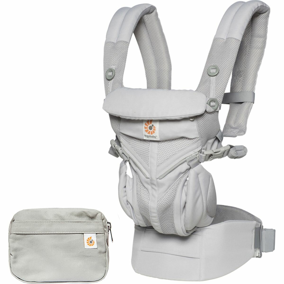 Эргорюкзак- хипсит для малышей от 0 / Ergobaby OMNI 360 Cool Air Mesh - Oxford Blue/ сумка рюкзак для мамы