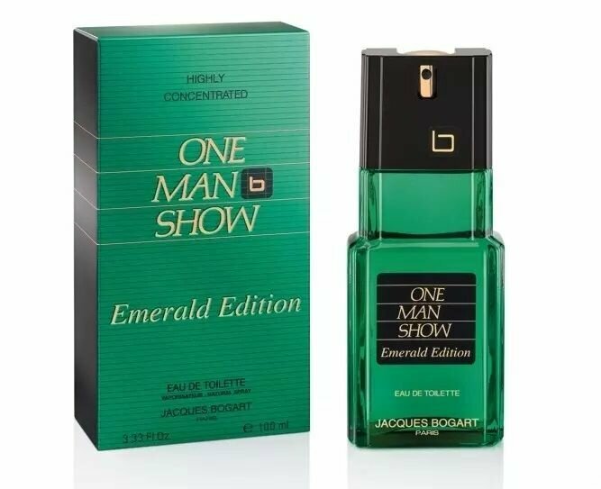 Туалетная вода Jacques Bogart One Man Show Emerald Edition, для мужчин, восточно-древесная, 100мл