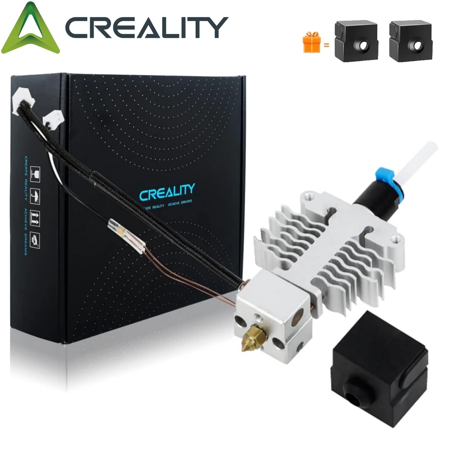 Creality Ender 5 S1 Экструдер Hotend Комплект для замены высокотемпературного высокоскоростного полного сопла Hot End Комплект