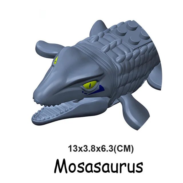 Мosasaurus, темно-синий, 13x3.8x6.3см