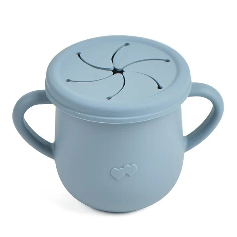 Детские силиконовые чашки Dawndesslo 200 мл Blue