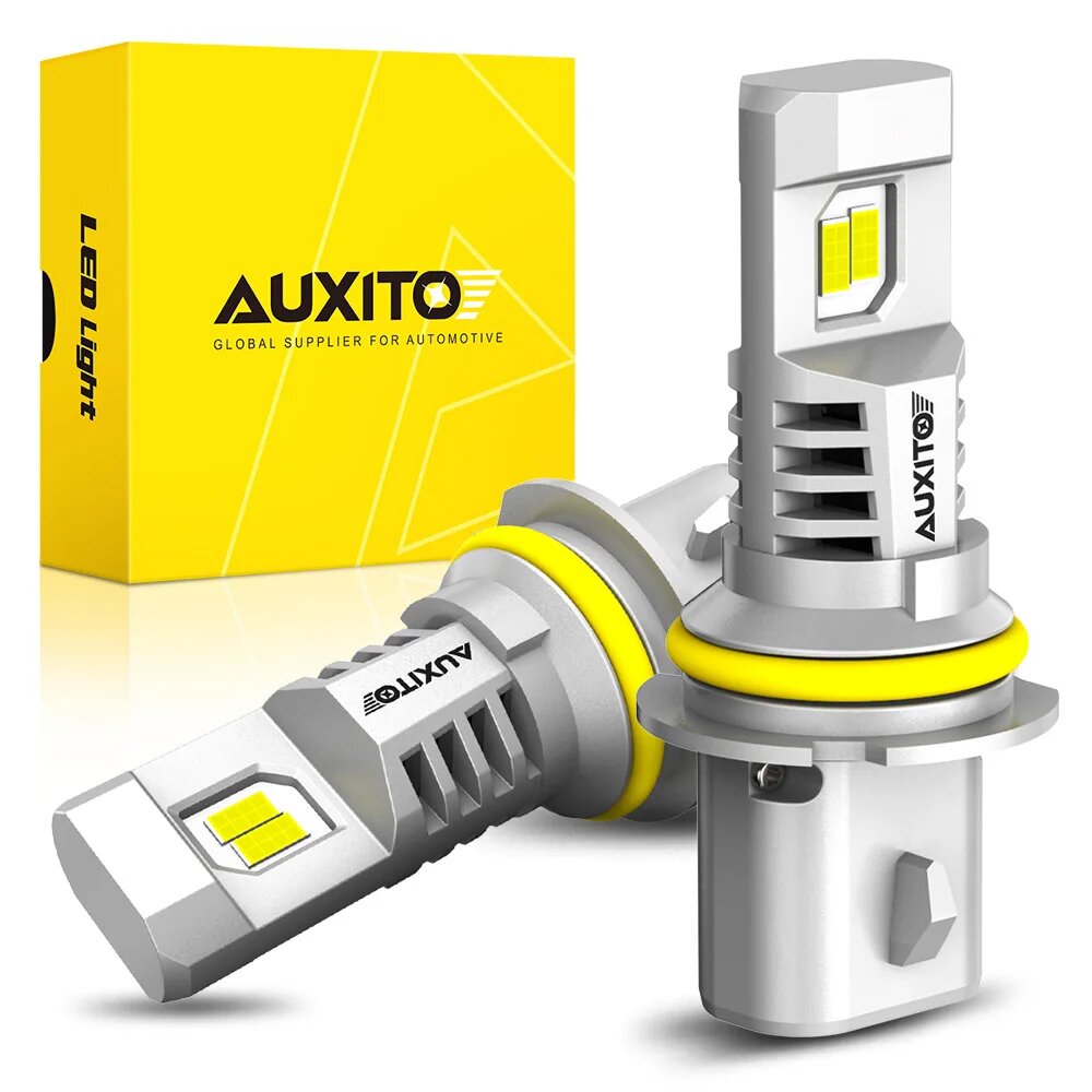 AUXITO 2 шт. Canbus HB5 9007 Светодиодная лампа для фар с вентилятором дальнего и ближнего света 12 В Автомобильная противотуманная фара 6500K Супер яркий белый 30000LM
