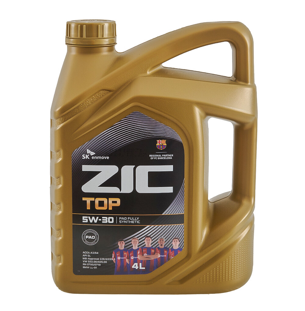 Масло моторное ZIC TOP 5W30 синтетика 4 л 162681