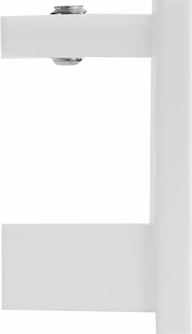 Наконечник заглушка Inspire Квадро металл цвет белый 4 см 2 шт.