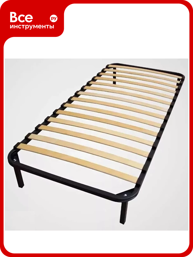 Ортопедическое основание для кровати элимет 2000х800, 4 опоры БП-00000932, состоит