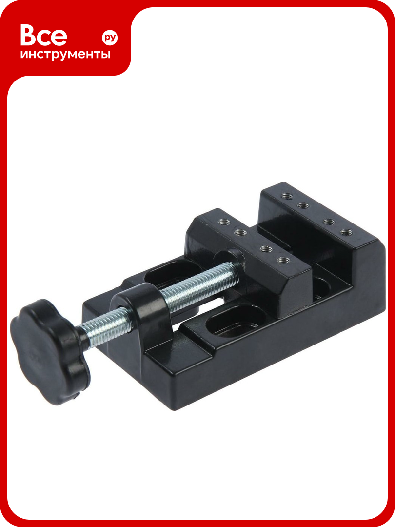 Мини-тиски, TUNDRA, TUNDRA алюминиевые станочные, 55 мм 7003029, надежной фиксации деталей и