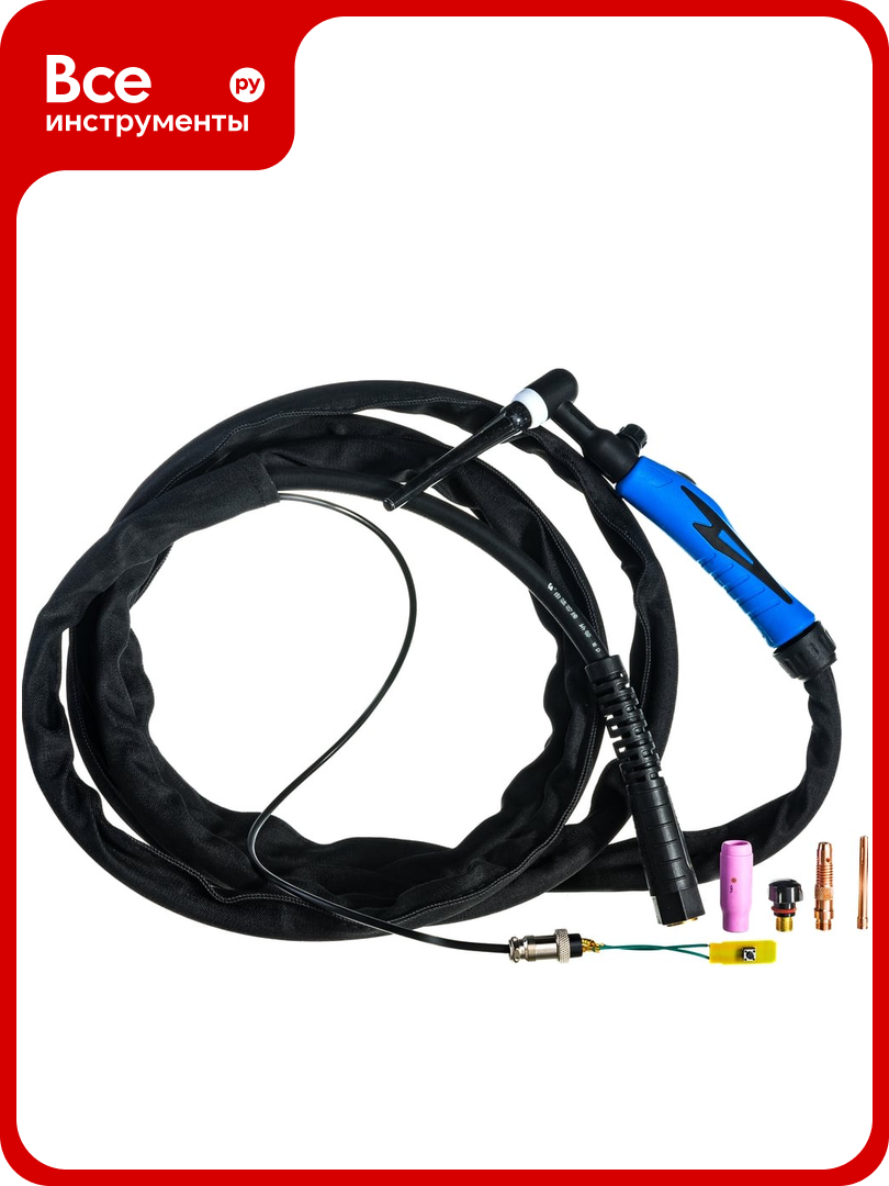 Горелка WP-17 Gigant (4 м; 120-125 А; разъем М16х1.5; тип 17) GRF-85 воздушное охлаждение, вентильное управление