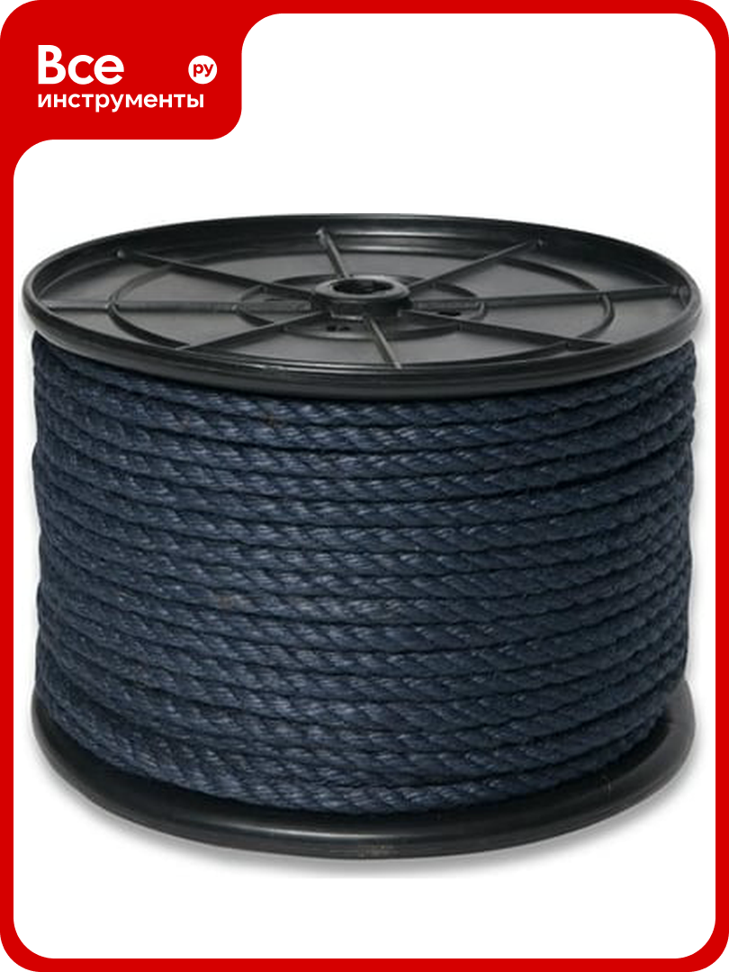 Джутовый канат ЩИТ ДТ d. 10 мм синий на кат. 200 мм 100, из натурального и прочного материала