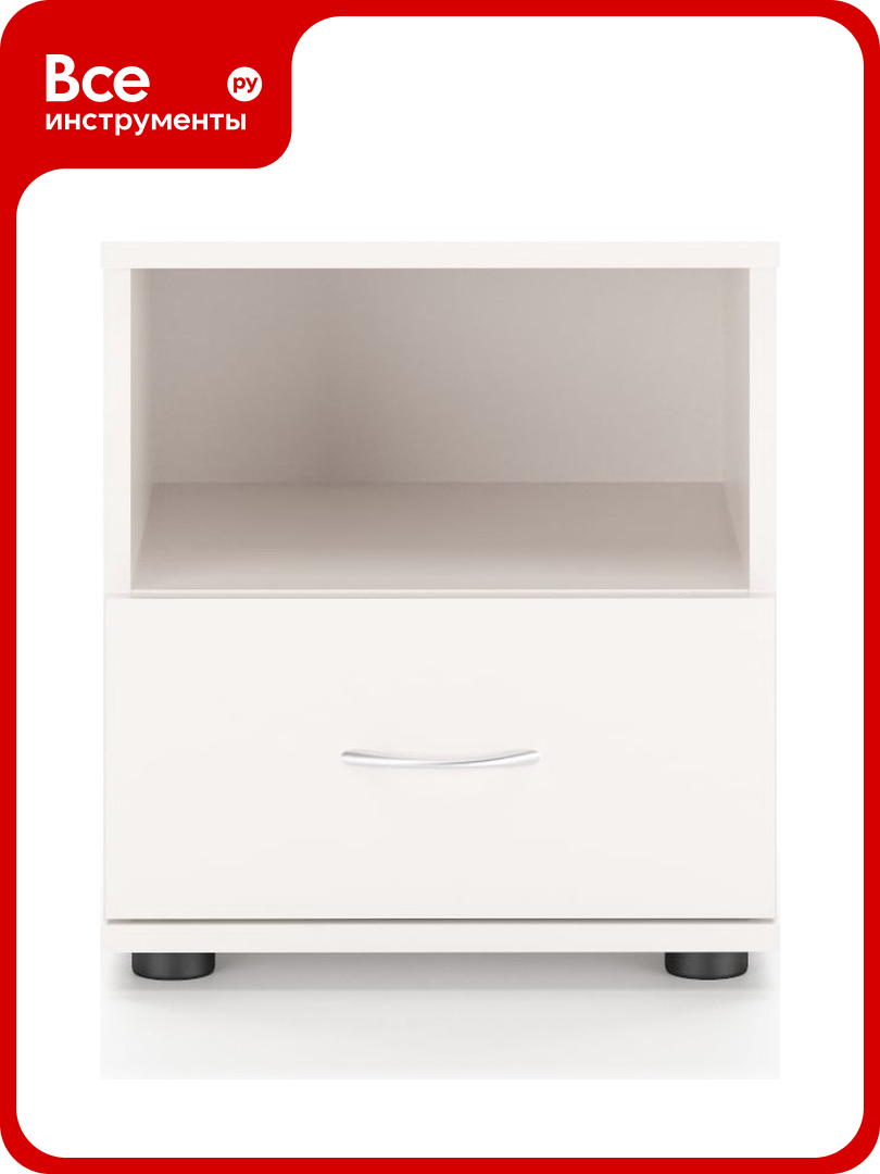 Прикроватная тумба феликс 40x38.6x44.5 белый ПК-МКП-ТМК40Х39Я1-В1-76, выдвижной, 40×38, 6×44