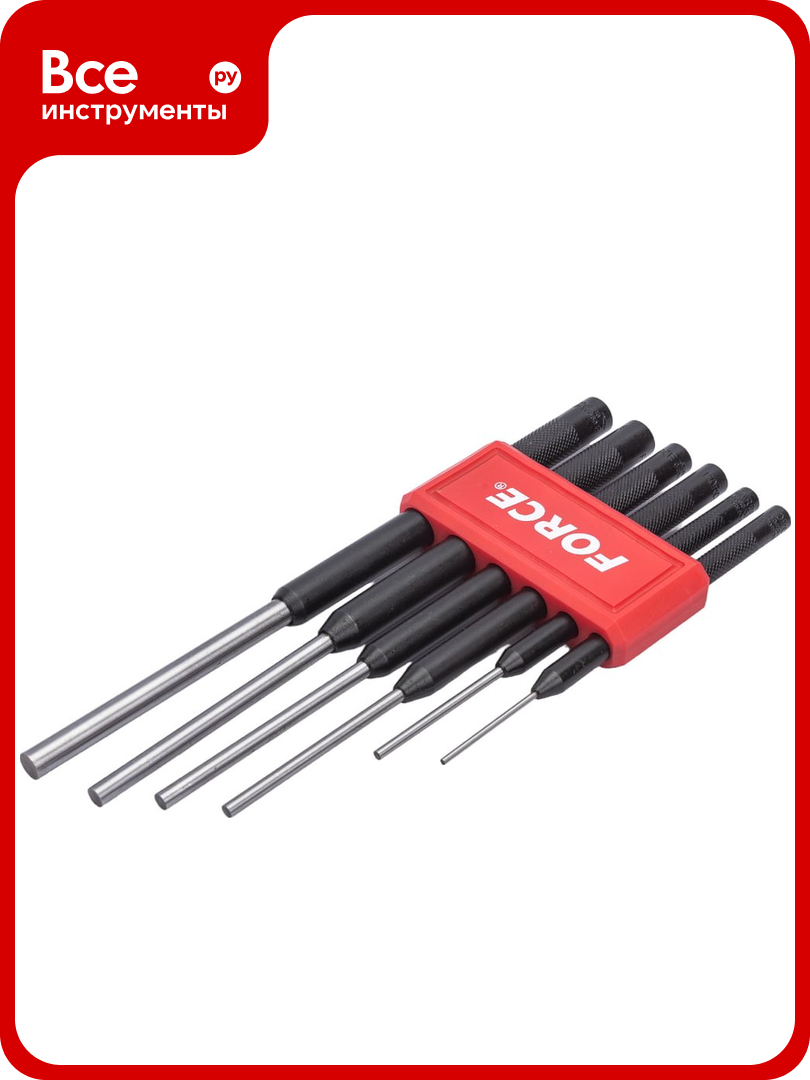 Набор бородков с тонким жалом 6 предметов FORCE 50613