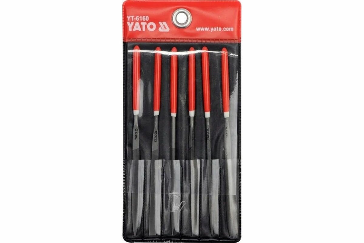 Набор надфилей YATO 140x65 мм 6пр YT-6160