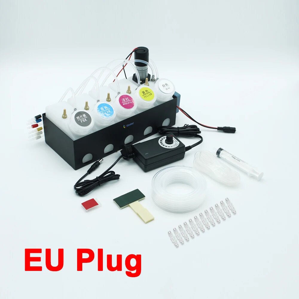Набор для заправки чернил DGYCJLFP Universal DTF Ink System Convert DIY Kit 250 мл EU Plug