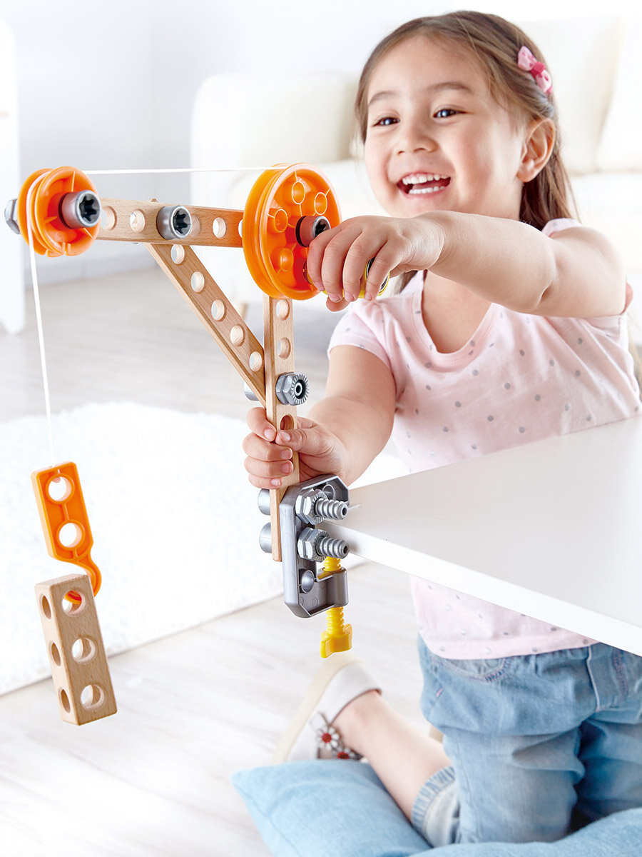 Деревянный игровой набор-конструктор для экспериментов Hape E3030_HP