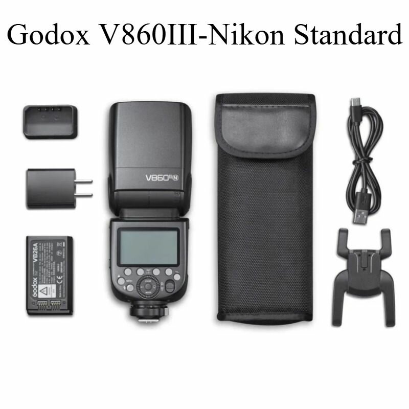 Godox V860III Вспышка для фотокамеры Speedlite E-TTL HSS Flash Light for Nikon