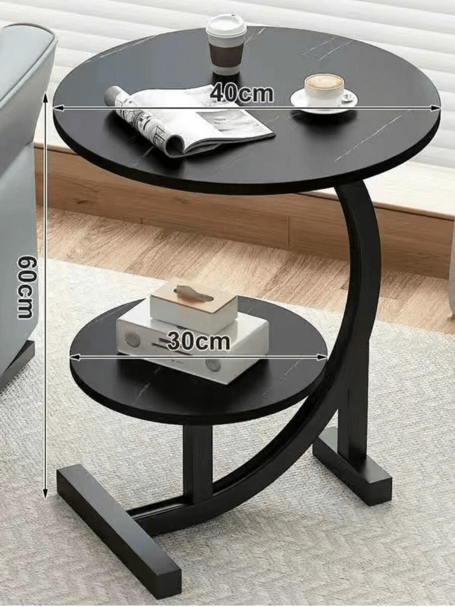 Приставной столик, Столик прикроватный, лофт, для гостиной, спальни, детской, прихожей и балкона