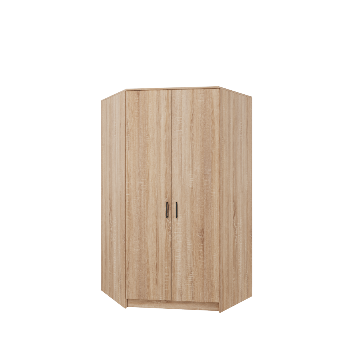 Шкаф для одежды распашной угловой Фреш-3-1, Дуб сонома, 1100х1100х2000 мм