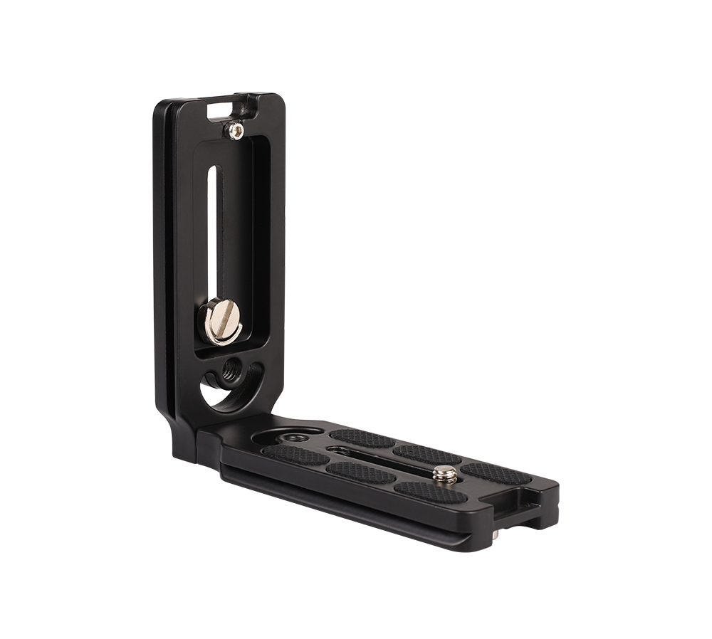 Быстросъемный кронштейн MyPads с вертикальным креплением на штатив L-типа для фотоаппарата магниевый сплав черный