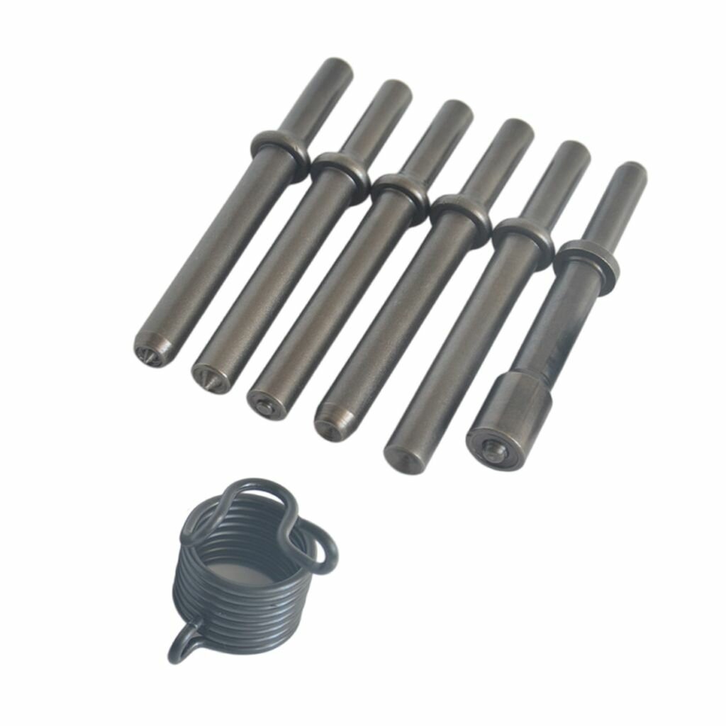 Пневматический зубило с пружиной