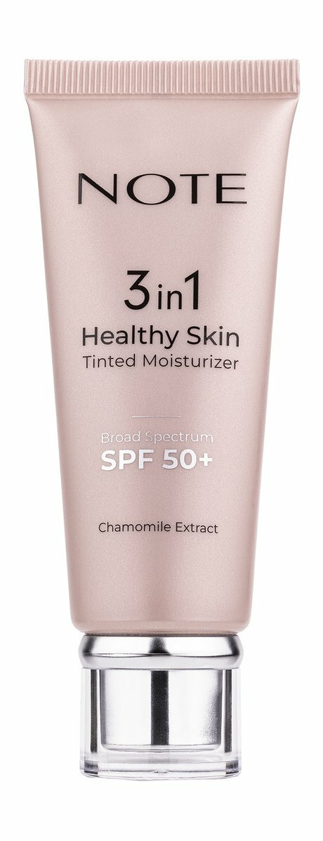 Note 3 In1 Healthy Skin Tinted Moisturizer SPF 50+ Увлажняющий крем для лица 3-в-1 с тональным эффектом 30мл
