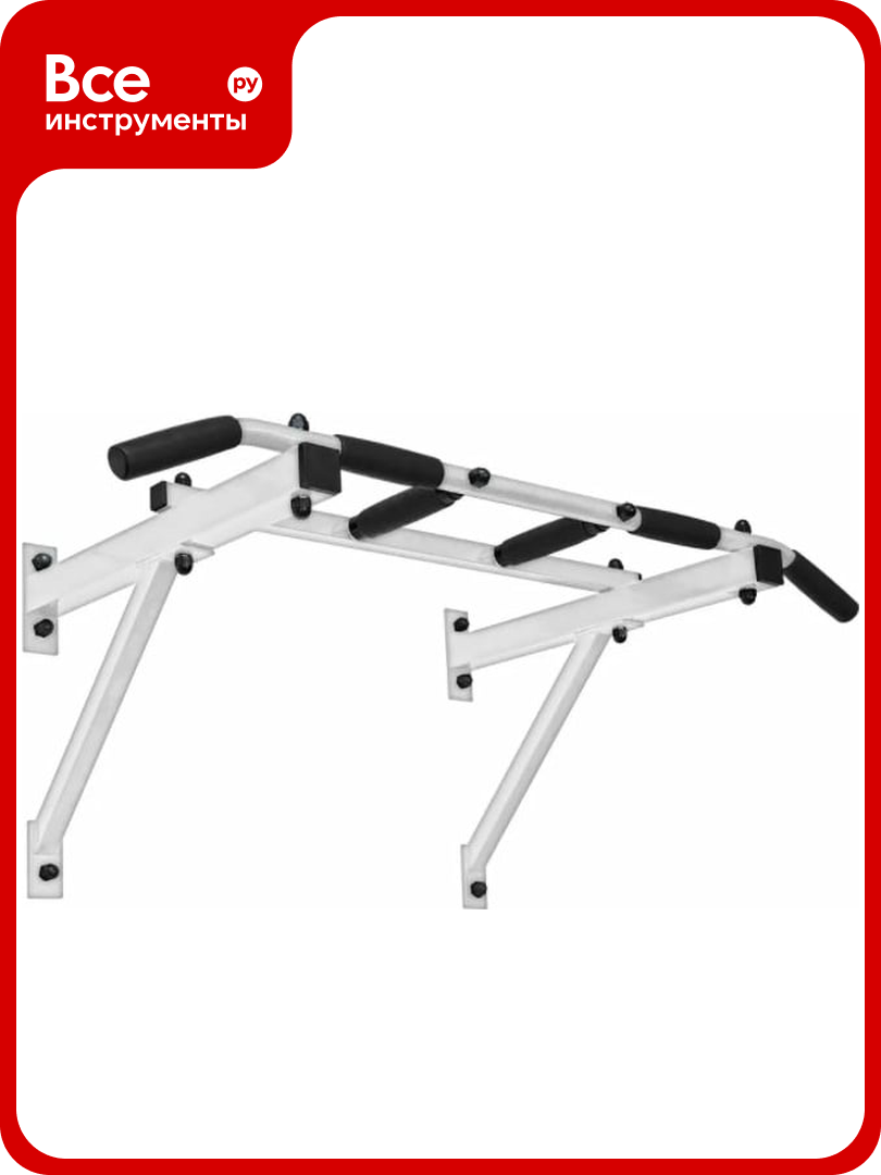 Треххватный турник Absolute Champion крепеж к стене, белый ВБ АЧ8359