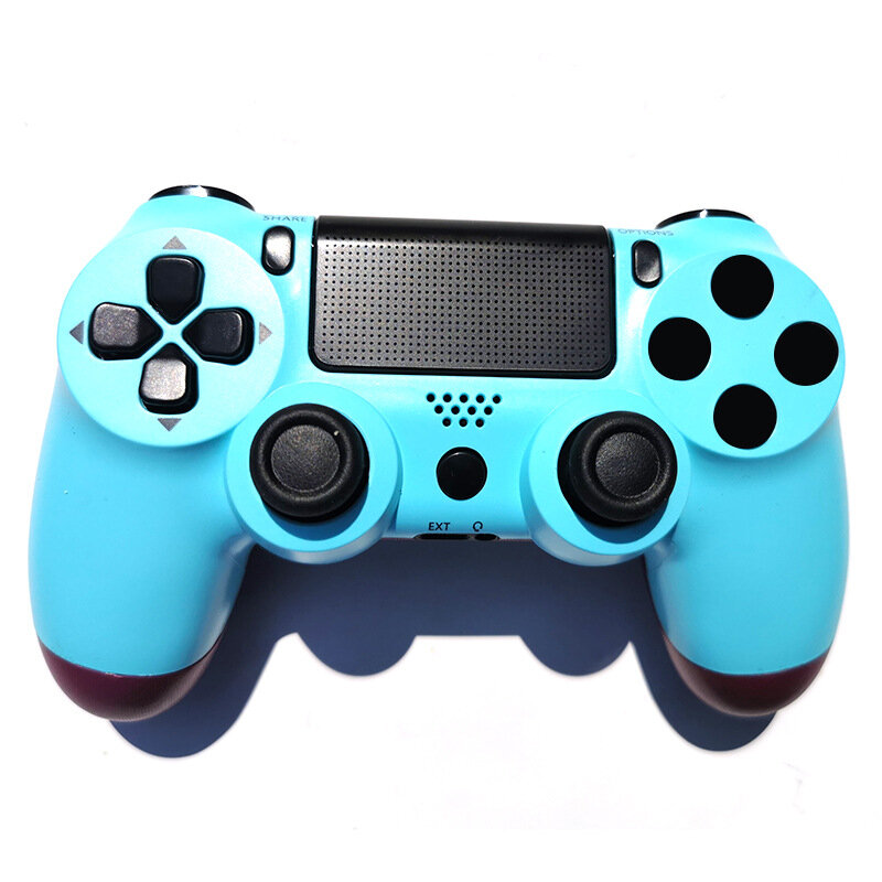 Игровой контроллер P4, беспроводной, с вибрацией, шестиосевой гироскоп, ягодно-голубой