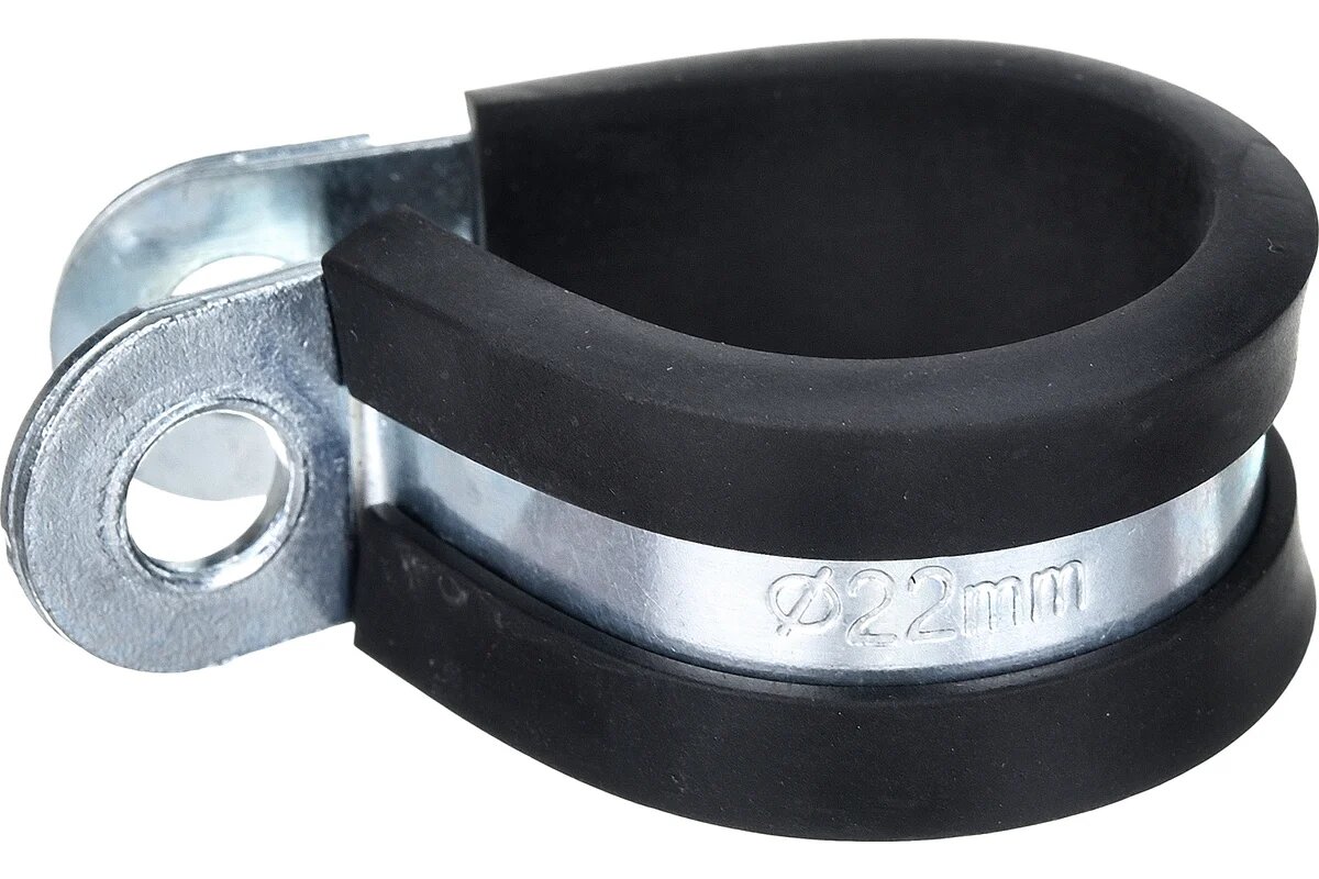 MGF Хомут для крепления труб Руббер 22/15 W1 1-5-15-1-22 универсальный монтажный держатель