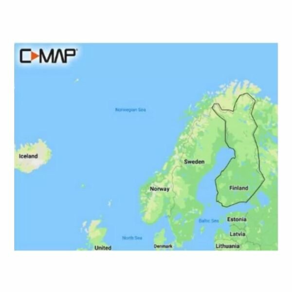 Карта глубин C-MAP EN-Y211 Озера Финляндии