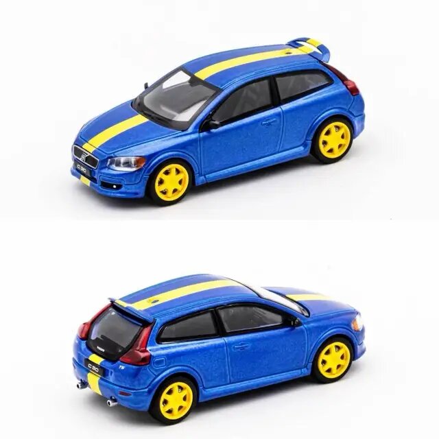 1:64 VOLVO C30 литые игрушечные машинки и модели автомобилей, миниатюрные масштабные модели машин, игрушки для детей