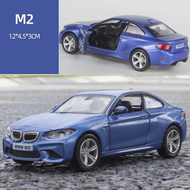 1:43 M2 M3 M4 M6 X6M M5 Металлическая игрушечная машина из сплава, литые игрушечные машинки, модель автомобиля для детей