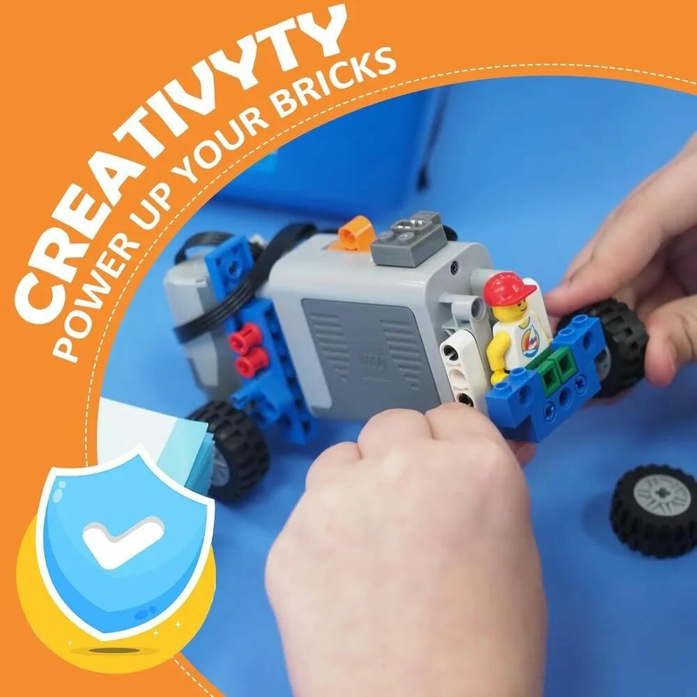 Набор моторов 9 в 1, совместимый с Lego Technic, - радиоуправляемой игрушки конструктора, набор электрики, моторчики, модули, пульт управления-универсальный