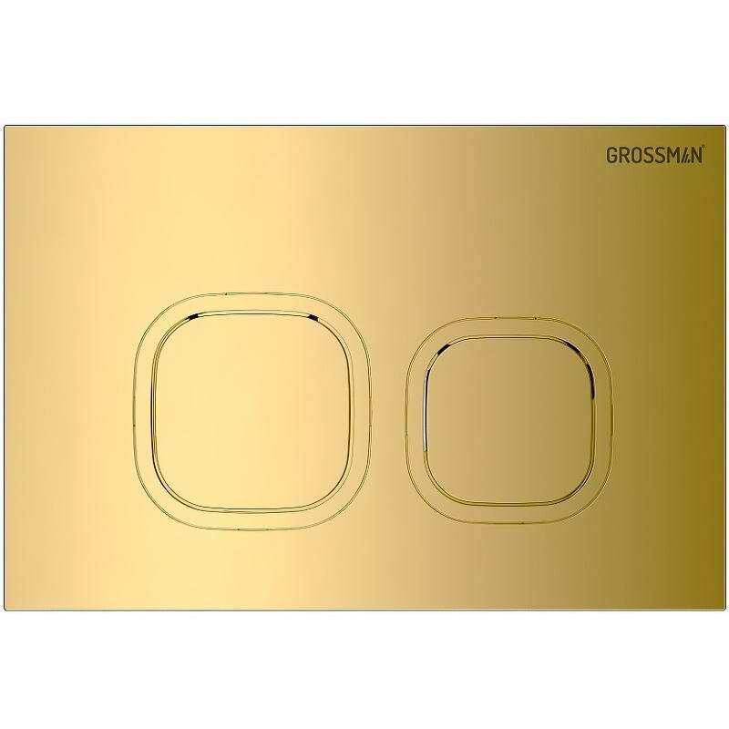 Кнопка смыва для инсталляции Grossman Cosmo 700. K31.02.300.300 цвет Золото глянцевое