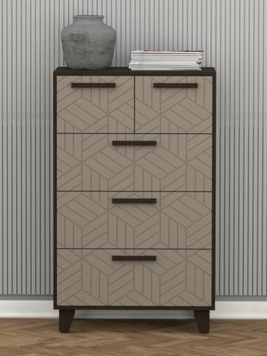 Комод с ящиками Амстердам Венге / Мускатный орех (12 Стульев)