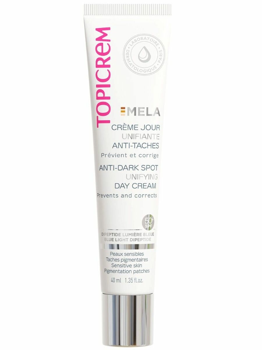 Топикрем мела Дневной крем для выравнивания тона против пигментных пятен, 40 мл / TOPICREM MELA Anti-Dark Spot Day Cream