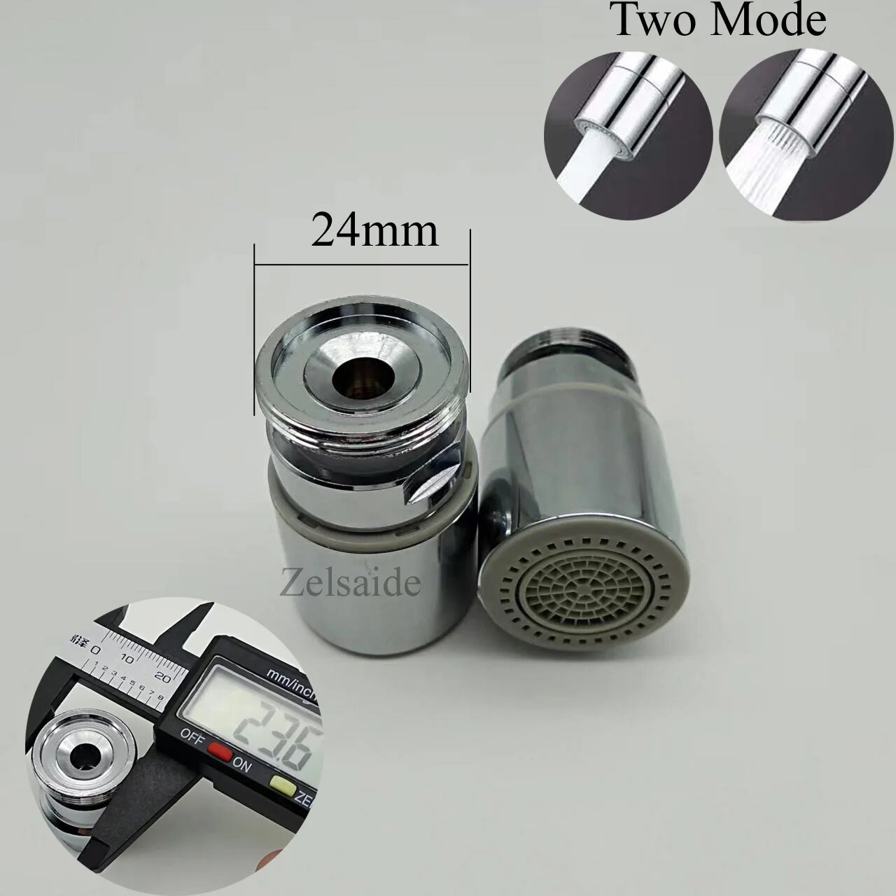Зelsaide Аэратор для смесителя 24mm, two mode male