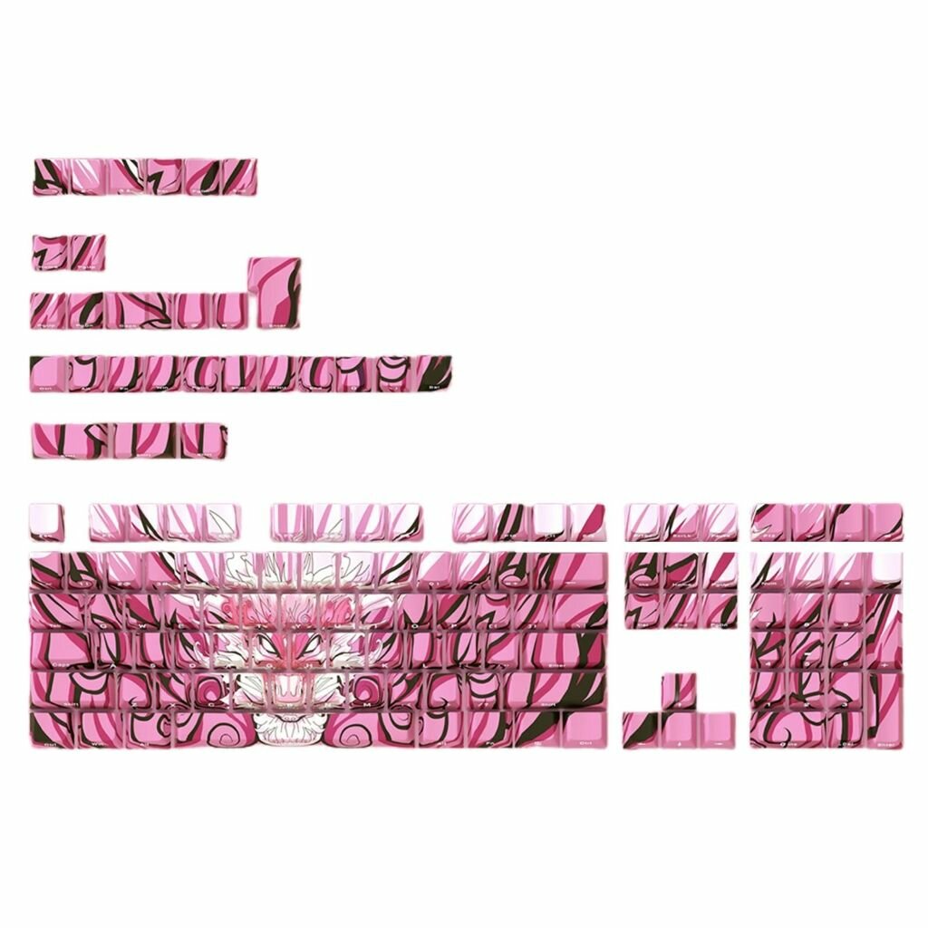 (136 клавиш) Оригинальная высота полупрозрачной крышки с выгравированным сбоку розовым драконом