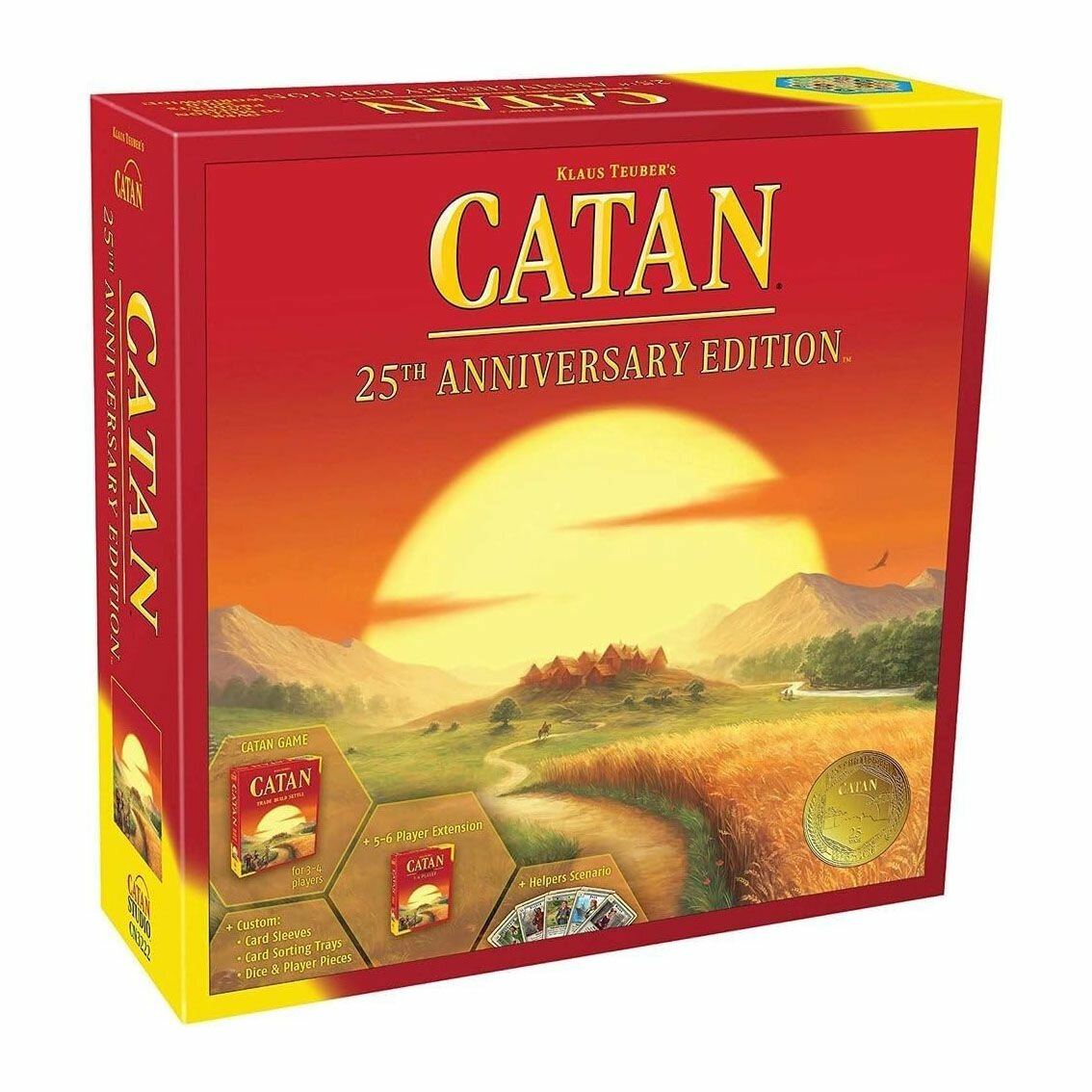 Настольная игра Catan (Колонизаторы). На английском языке. Выпуск с 25-летию.