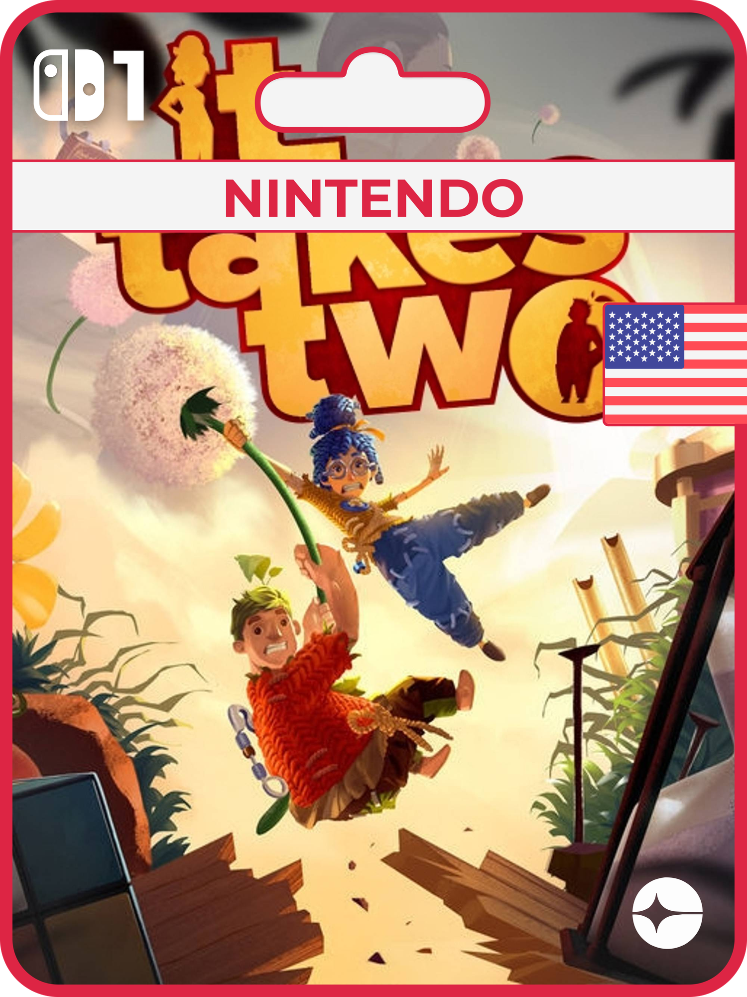 It Takes Two для Nintendo Switch [Цифровая версия, США] до 2 игроков