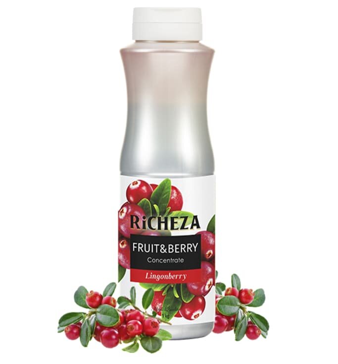 Концентрат пюре RICHEZA Брусника 1кг